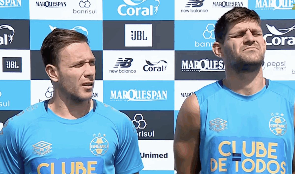 Grêmio: Acompanhe ao vivo e com a imagens a coletiva de Kannemann e Arthur